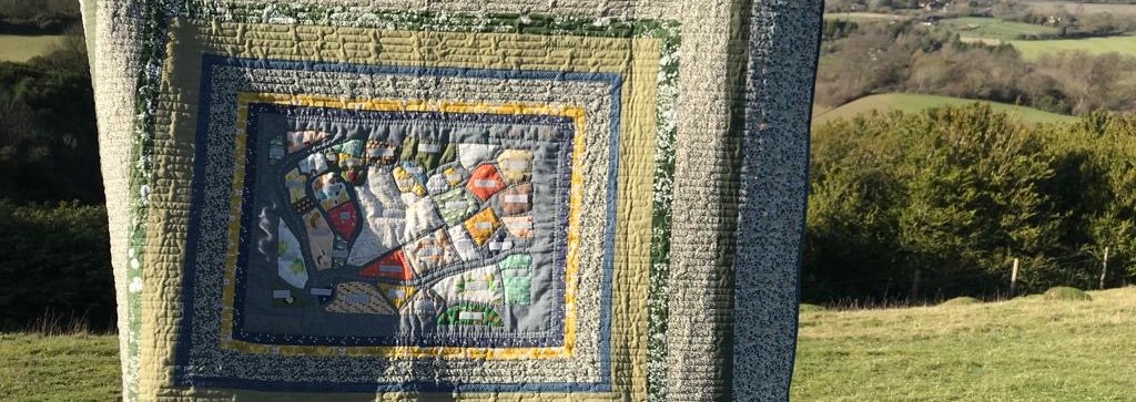 The Maps of Childhood Quilt – Deborah McGuire