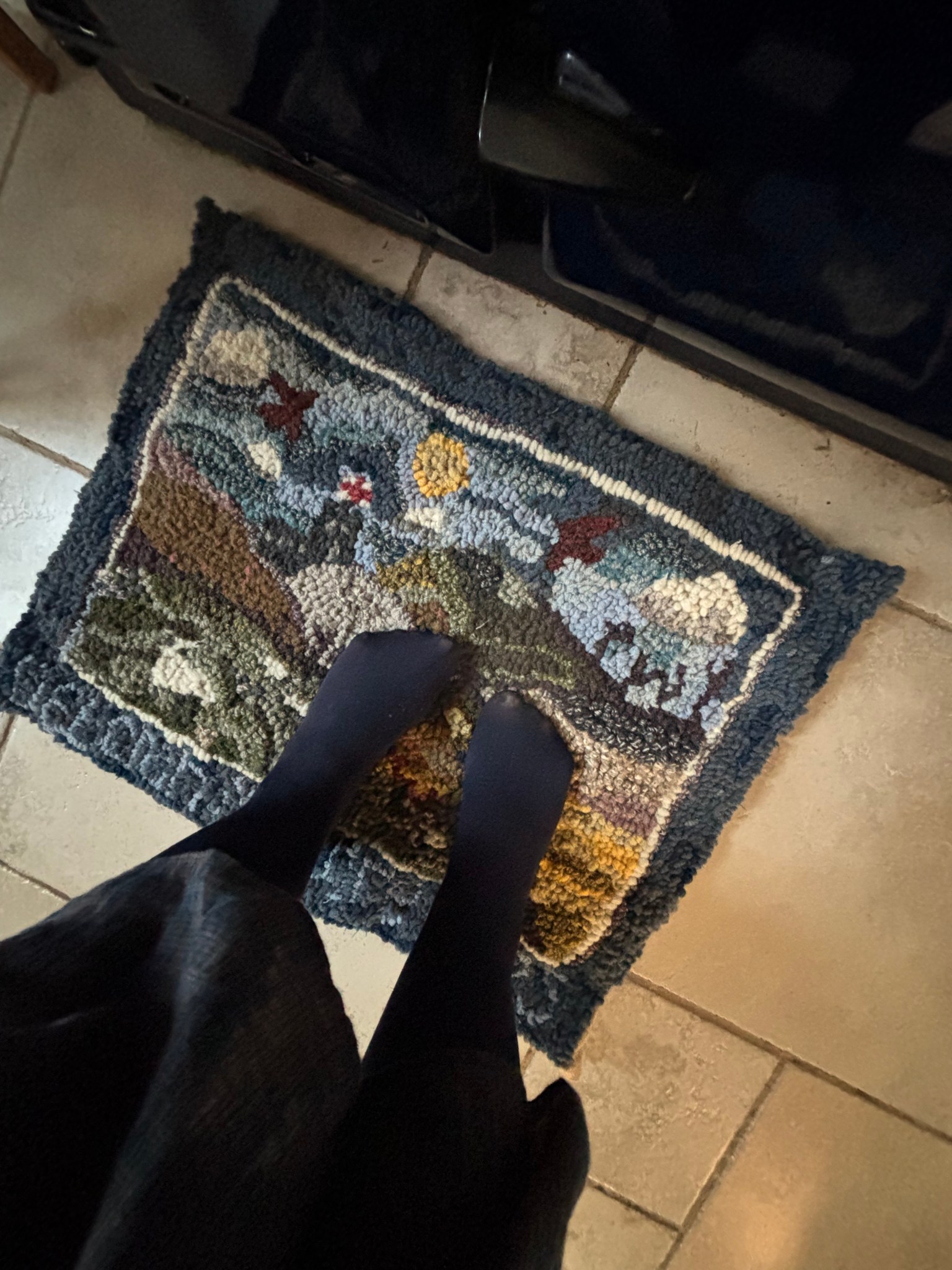 The Cymbeline Rug: Rag rugs in the frame. – Deborah McGuire